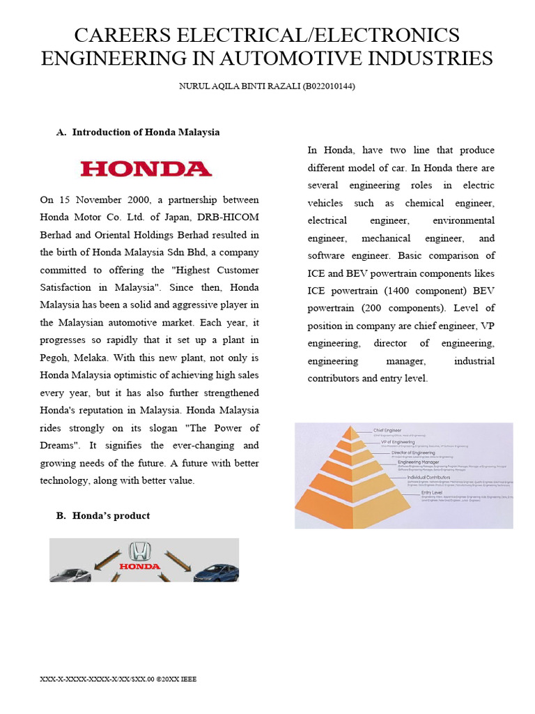 Careers in Automotive Engineering | PDF
