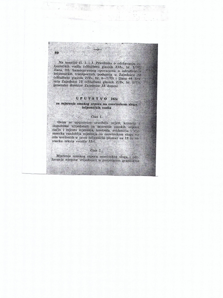 242a UPUTSTVO Za Mjerenje Omskog Otpora Na Osovinskom Slogu | PDF