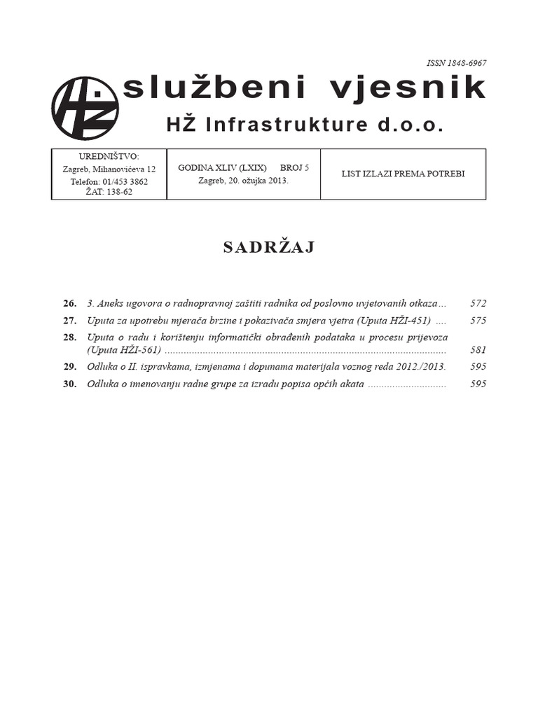 2013-05 Službeni Vjesnik | PDF