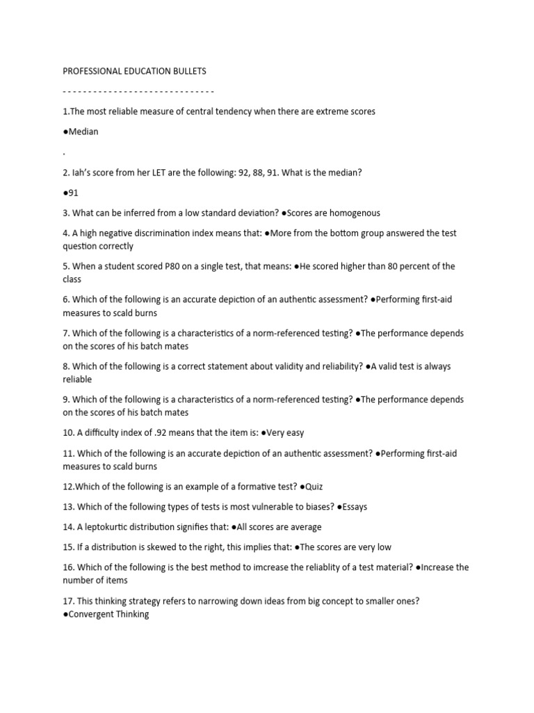 Prof Ed Bullets | PDF | Cognitive Science | Psychological Concepts