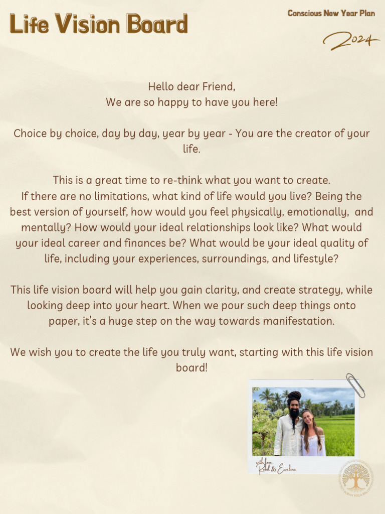 Life Vision Board | PDF | Well Being | Quality Of Life