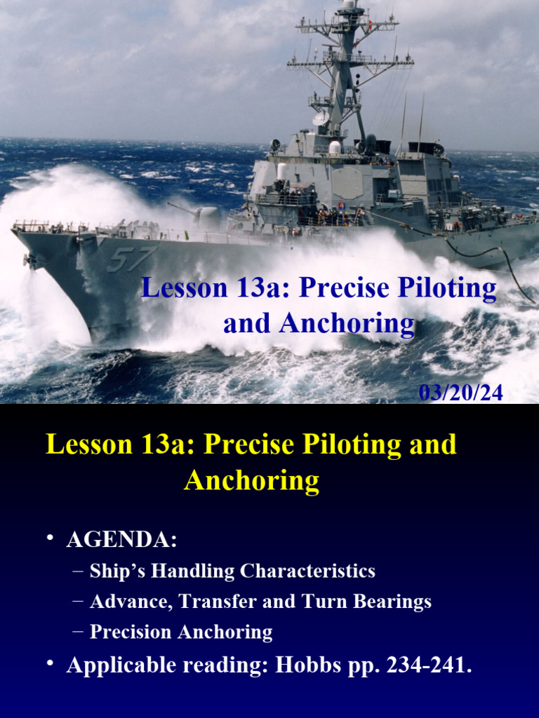 Lesson 13a-Precise Ploting and Anchoring | PDF