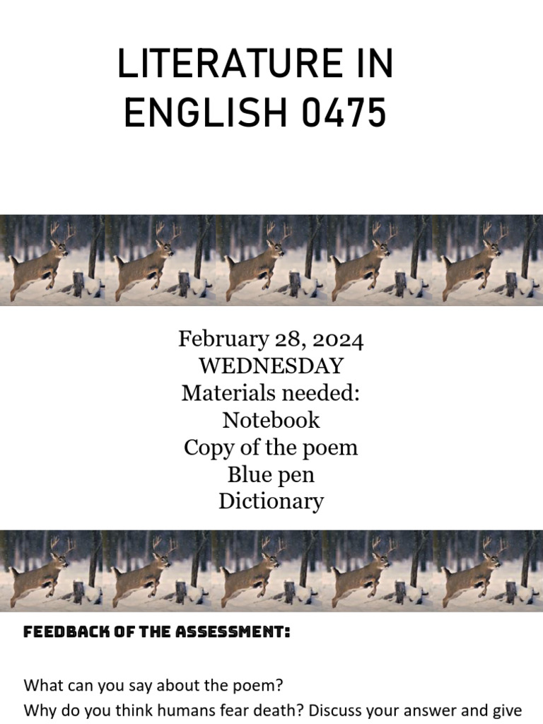 Buck in The Snow Lesson 2 | PDF | Poetry | Poetic Devices