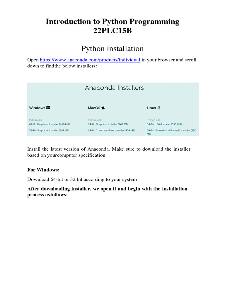 Python Lab Manual | PDF | Installation (Computer Programs) | Python (Programming Language)