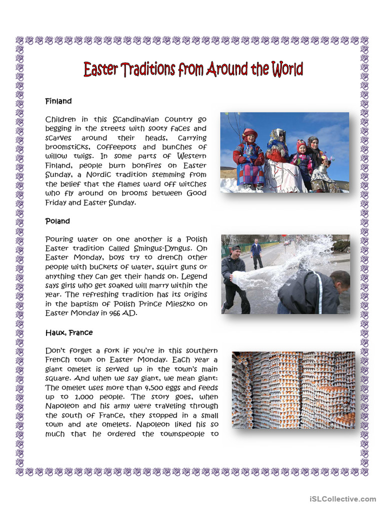 Unique Easter Traditions Worldwide | PDF | Easter