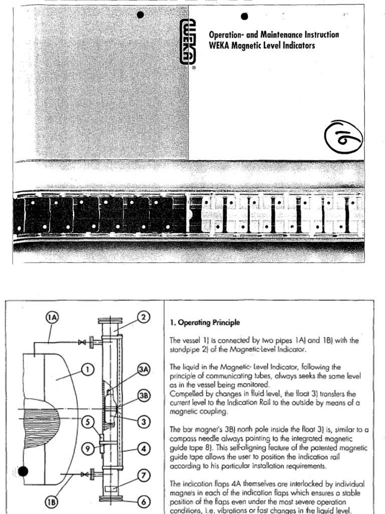 WEKA Magnetic Level Indicators | PDF | Pipe (Fluid Conveyance) | Switch