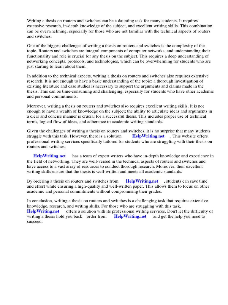 Term Paper On Routers and Switches | PDF | Computer Network | Router (Computing)