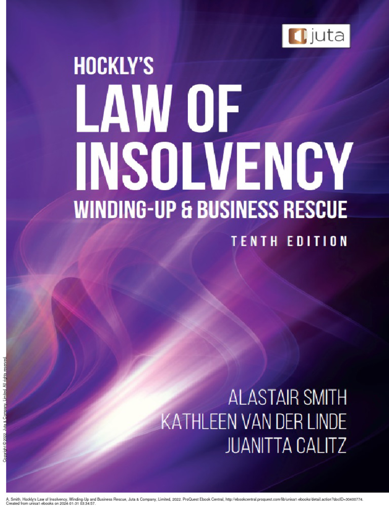 1.PDF Insolvency Law 10th Edition | Download Free PDF | Bankruptcy | Insolvency