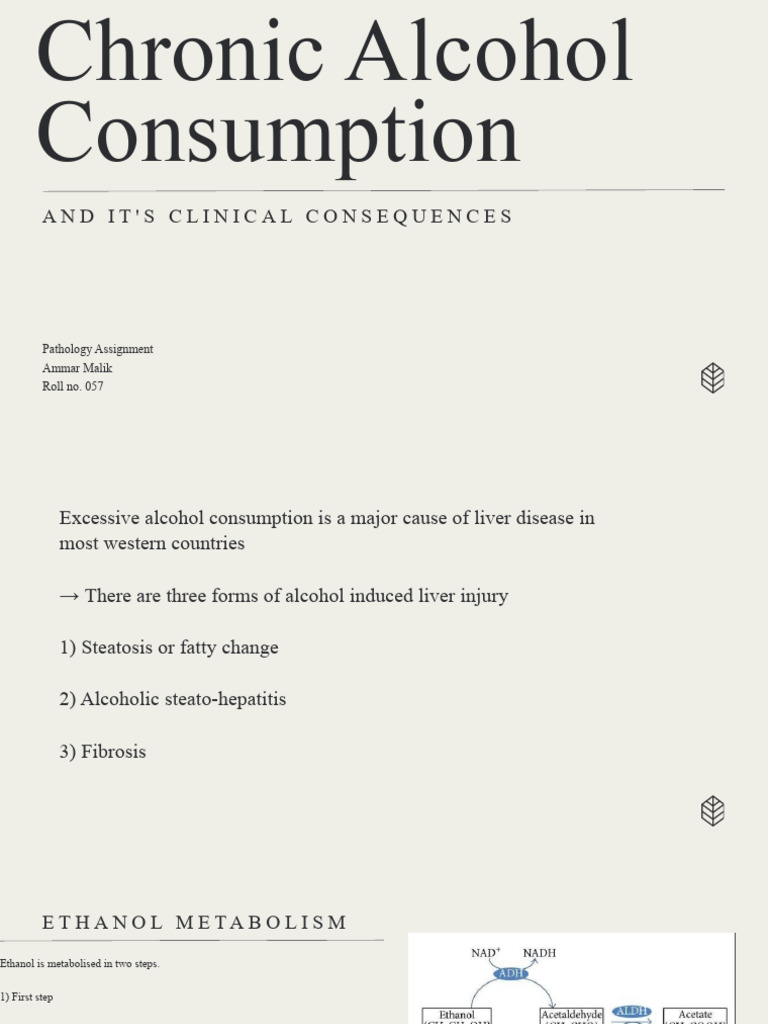 Chronic Alcohol Consumption (Roll No. 057) | PDF | Hepatitis | Ethanol