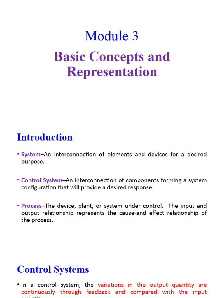 Module 3 - Control System BD | PDF | Feedback | Linearity