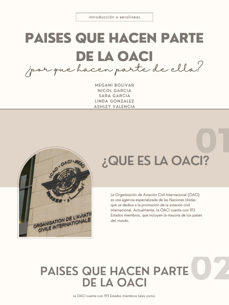 Introducción a la OACI y sus miembros | PDF | Transporte | Aviación