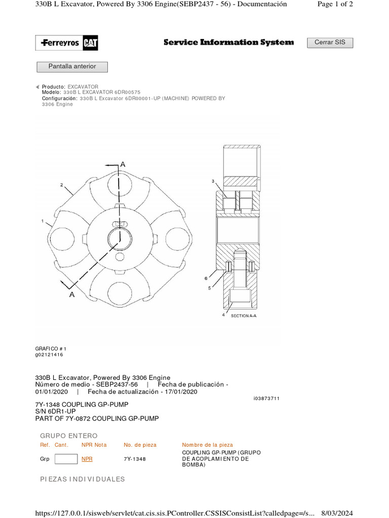 7y-1348 Coupling Gp-Pump | PDF