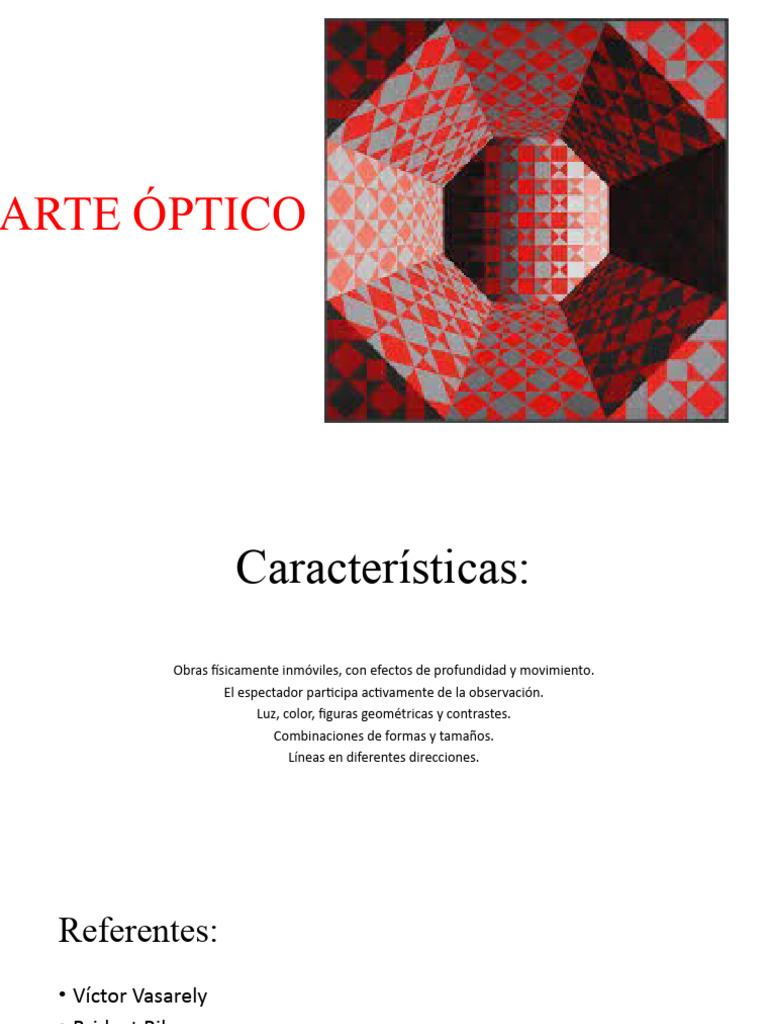 Arte Óptico: Creación y Referentes | PDF