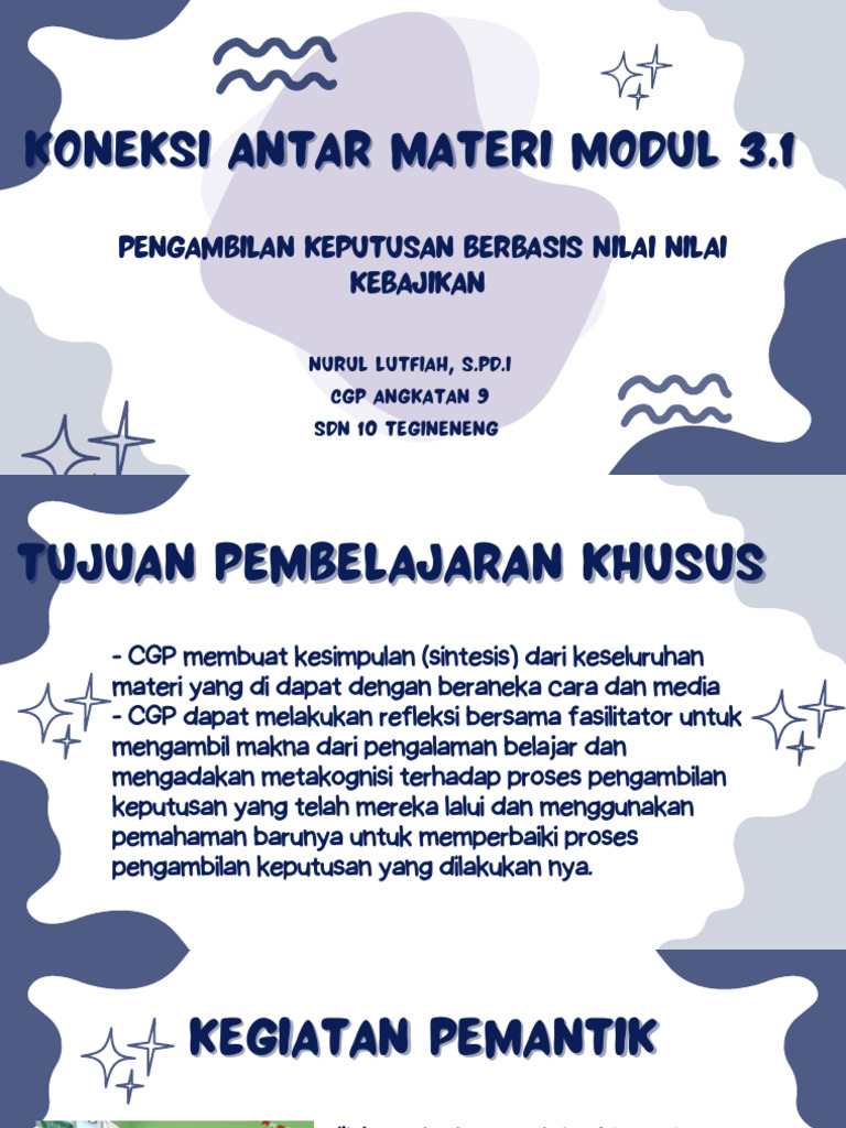 Koneksi Antar Materi Modul 3.1 | PDF | Karier & Perkembangan ...