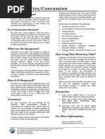 Head Injury Advice Sheet - Children | PDF