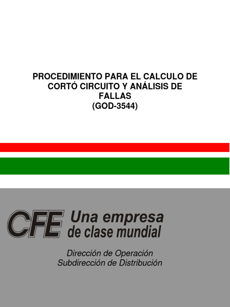Análisis de Cortocircuitos CFE | PDF | Informática