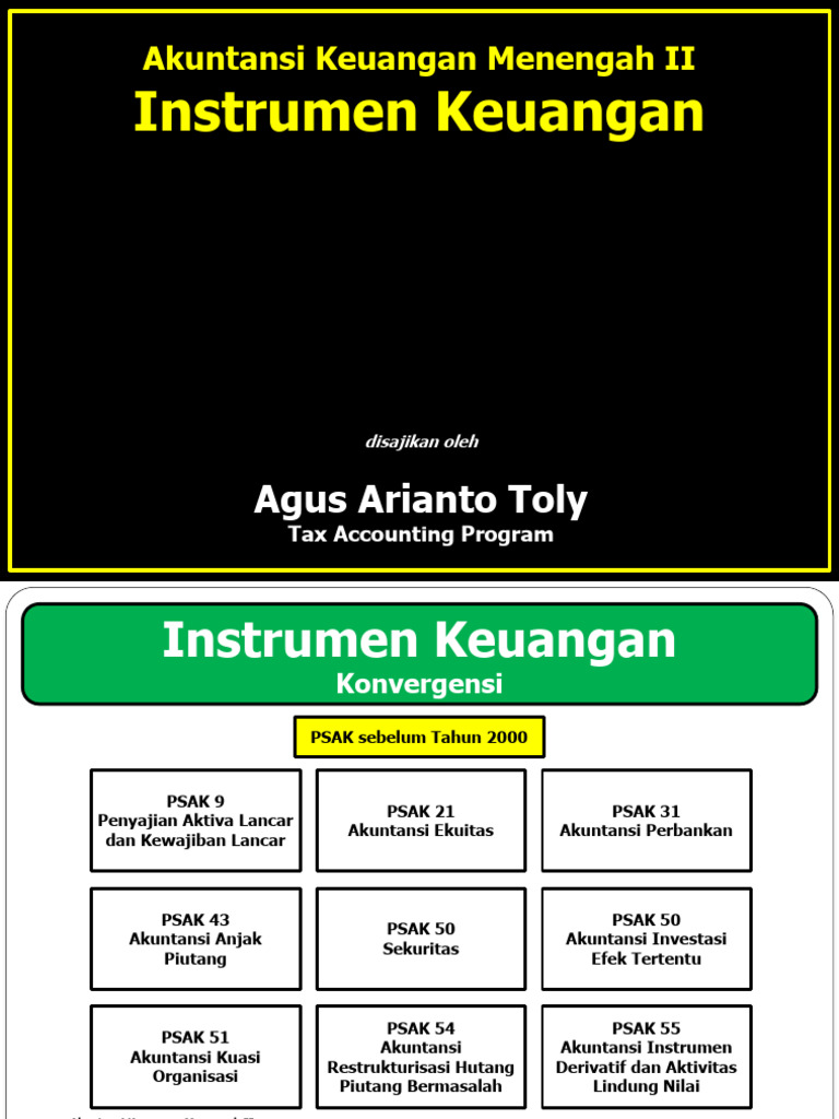 Akuntansi Instrumen Keuangan Menengah | PDF
