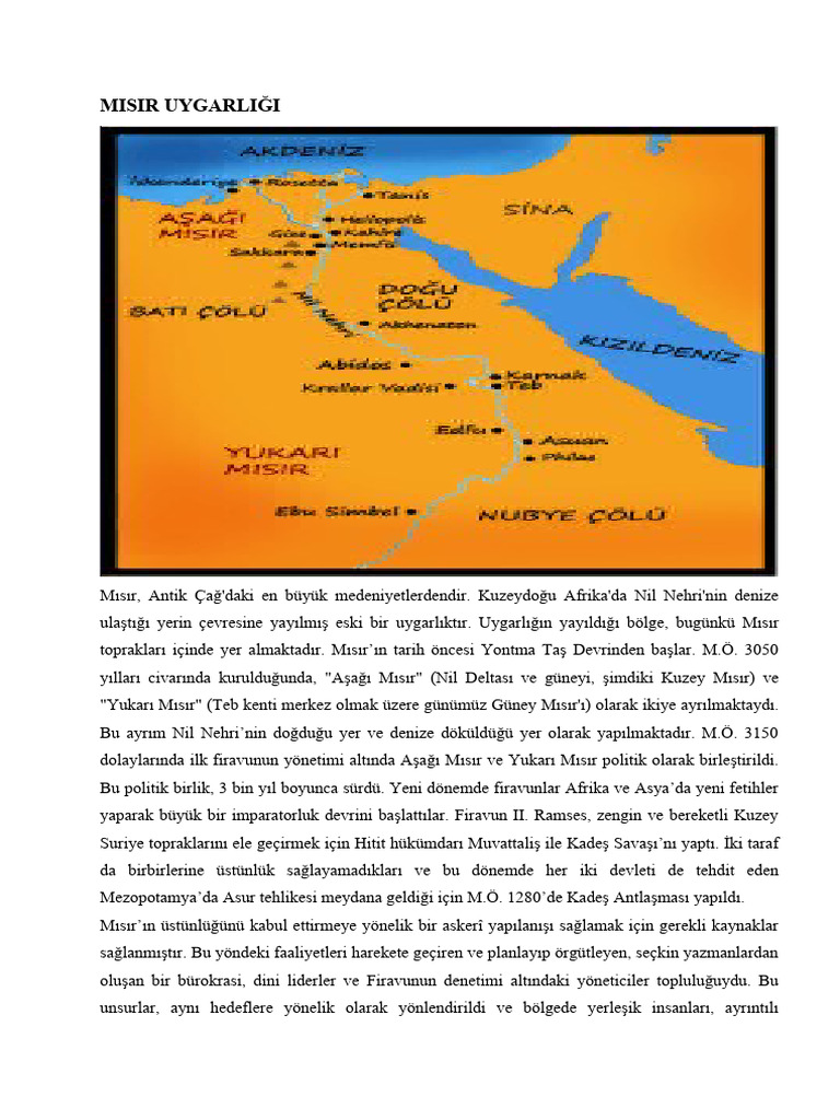 Misir Uygarliği | PDF