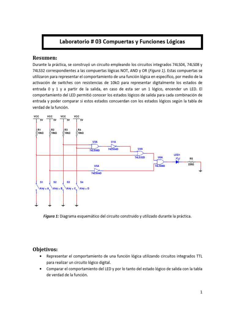 Compuertas y Funciones Logicas | PDF | Puerta lógica | Ingenieria Eléctrica