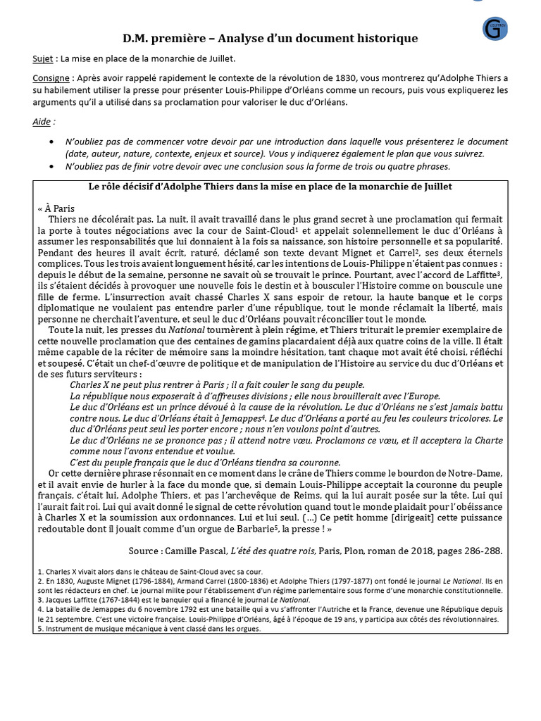 DM Analyse de Document | PDF