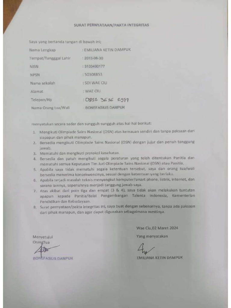 Ketin Integritas | PDF