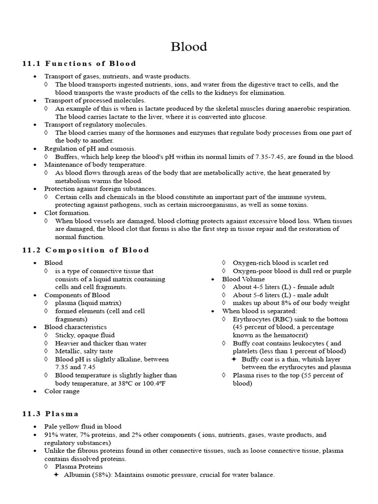 Blood | PDF | Blood Type | Coagulation