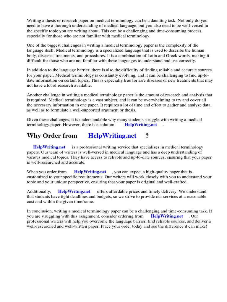 Medical Terminology Paper Ideas | PDF | Medical Prescription | Medicine