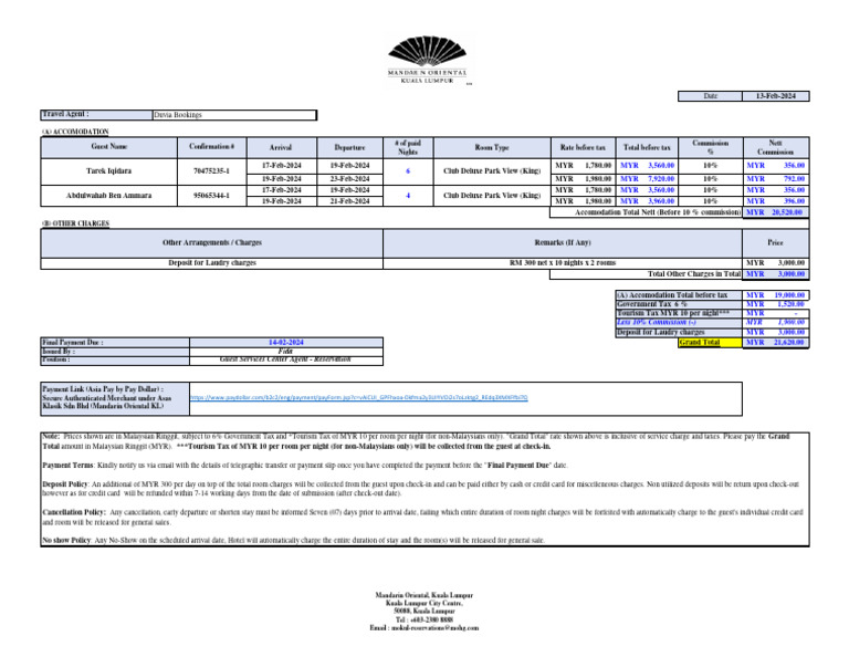 70475235-1 & 95065344-1 - Tarek Iqidara - Proforma Invoice Revised | PDF | Credit Card | Payments