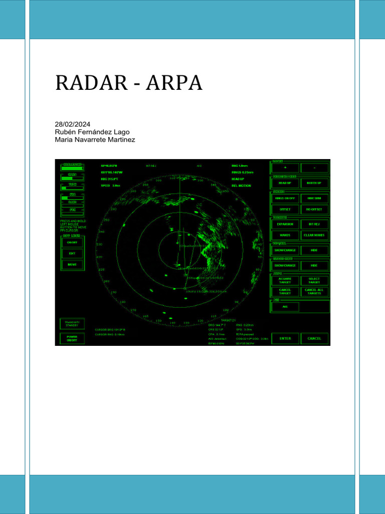 Radar Arpa | PDF | Radar | Navegación
