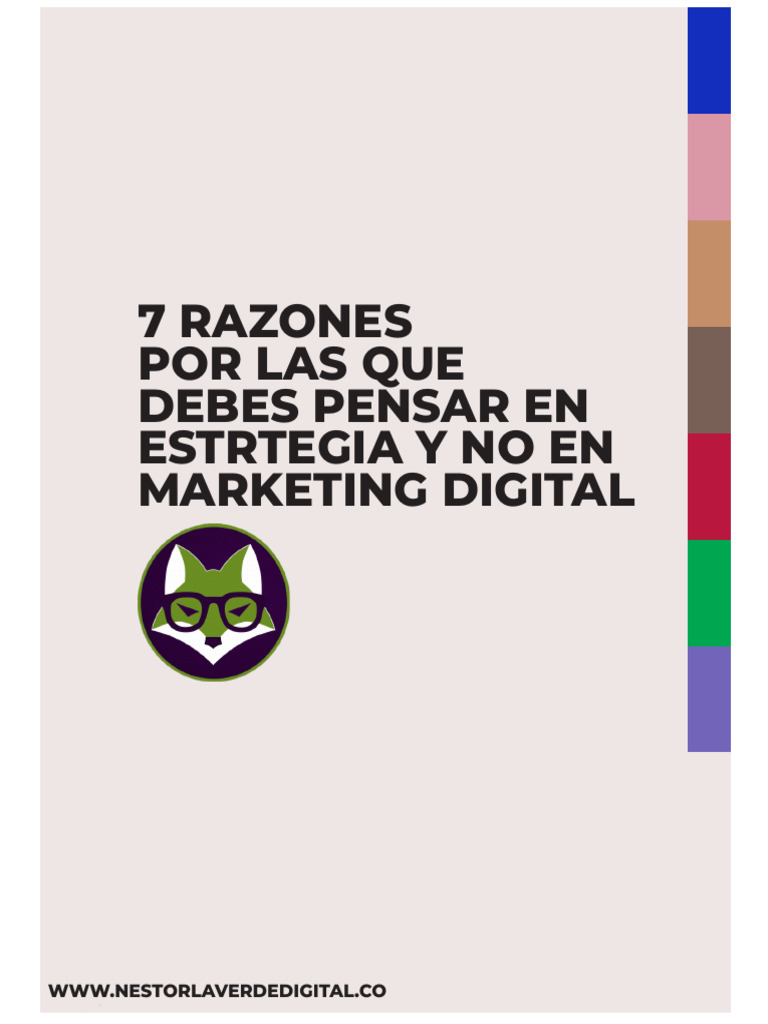 7 RAZONES PARA PENSAR EN ESTRATEGIA DE MARKETING | PDF | Marketing ...