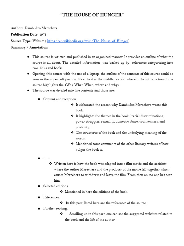 Annotated Reading List | PDF | Novels