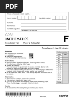 AQA GCSE Maths Higher Paper 1 Mark Scheme November 2022 | PDF