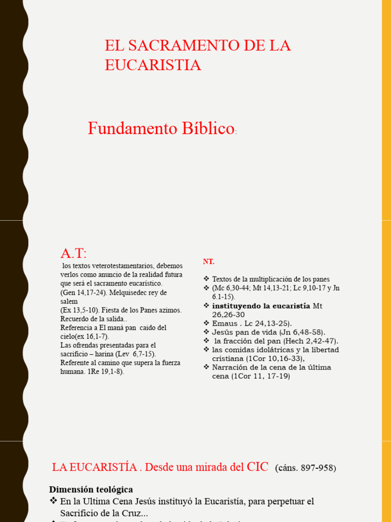 EUCARISTÍA | PDF | eucaristía | Cristo (título)