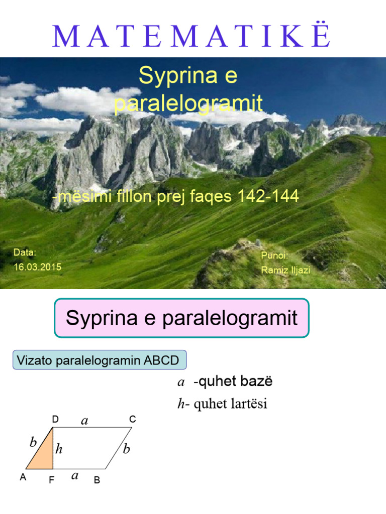 Syprina e Paralegramit | PDF