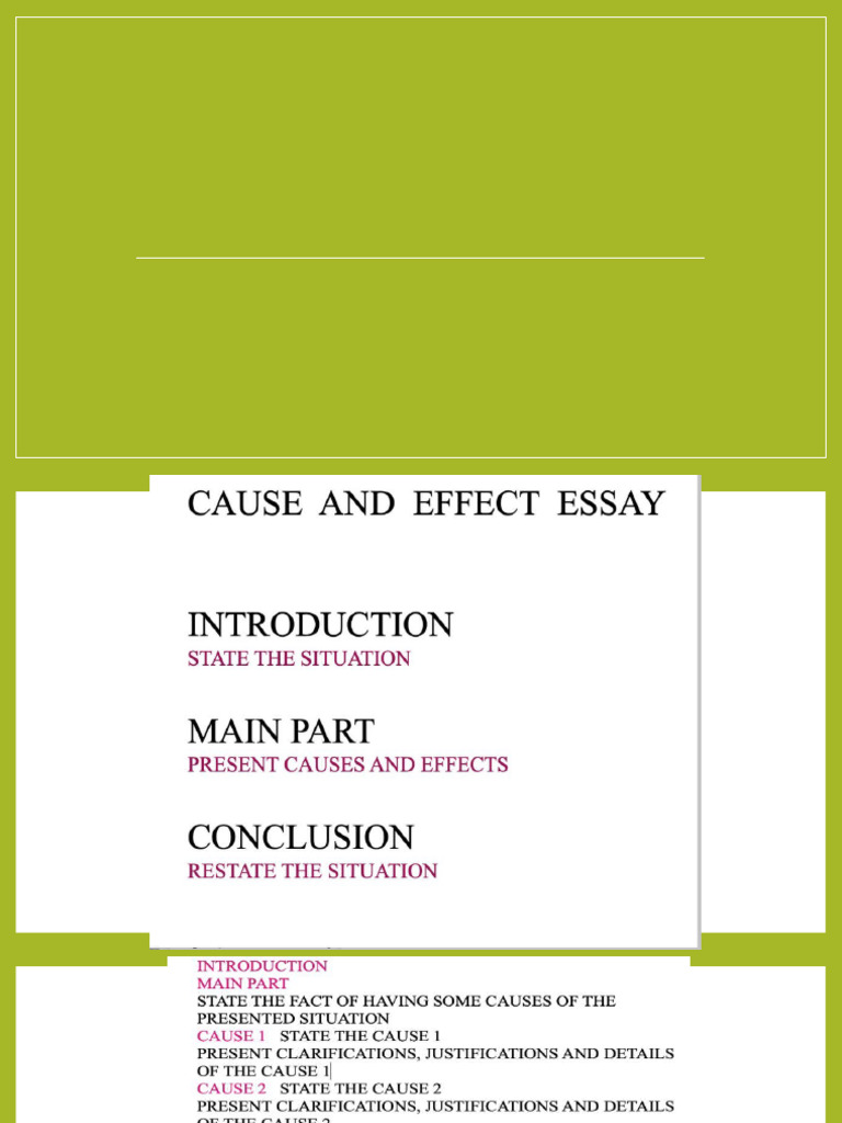 Effect and Causes | PDF