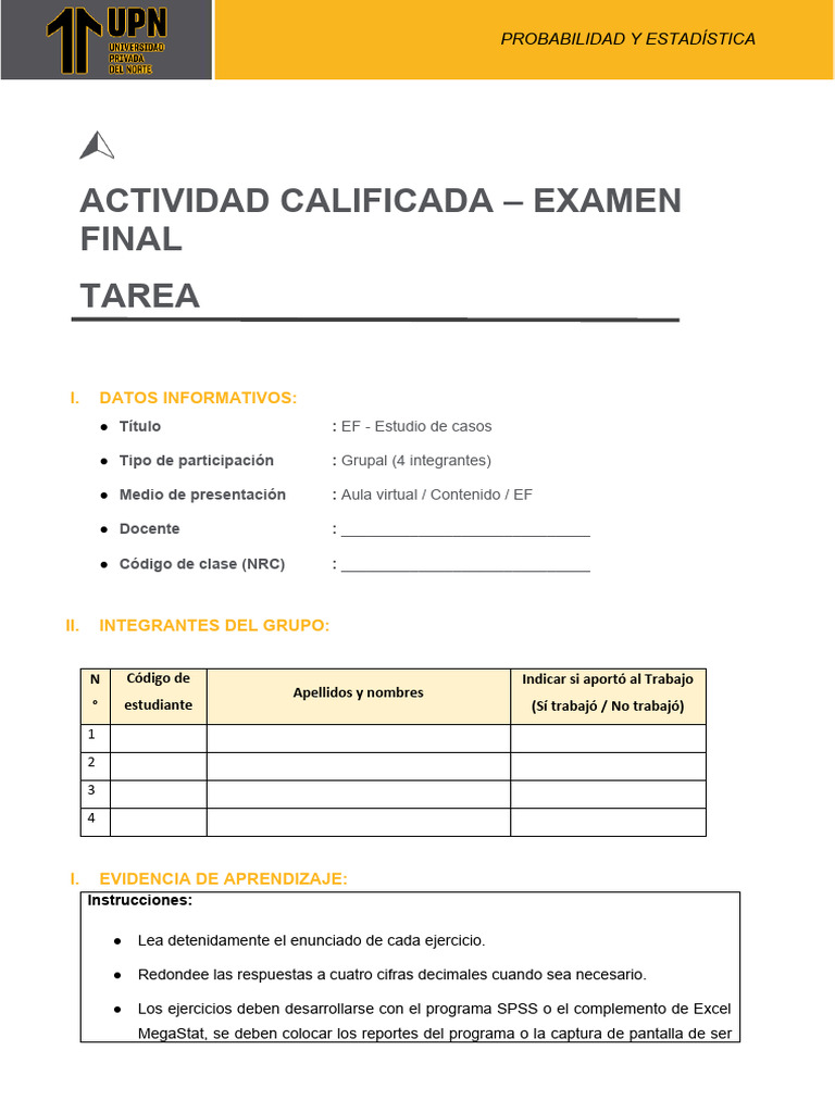Ejer 4 T Final | PDF | Análisis de regresión | Desviación Estándar