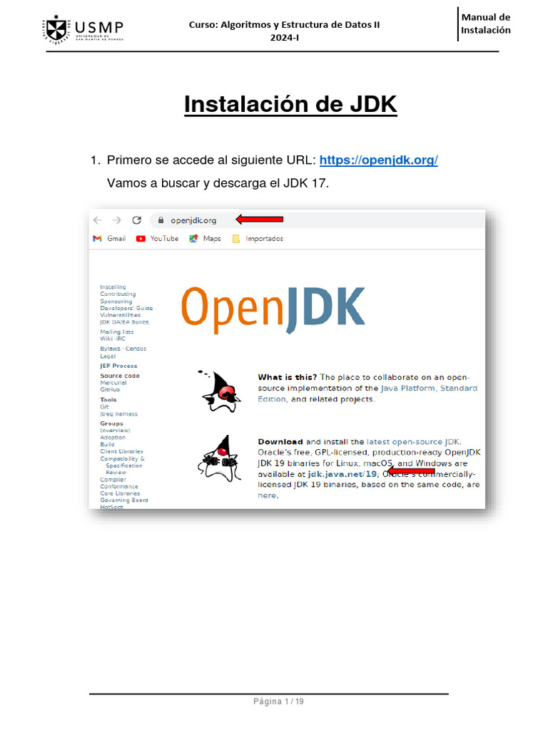AEDII 2024-I Manual de Instalación JDK - Spring Tools Suite | PDF | Archivo de computadora ...