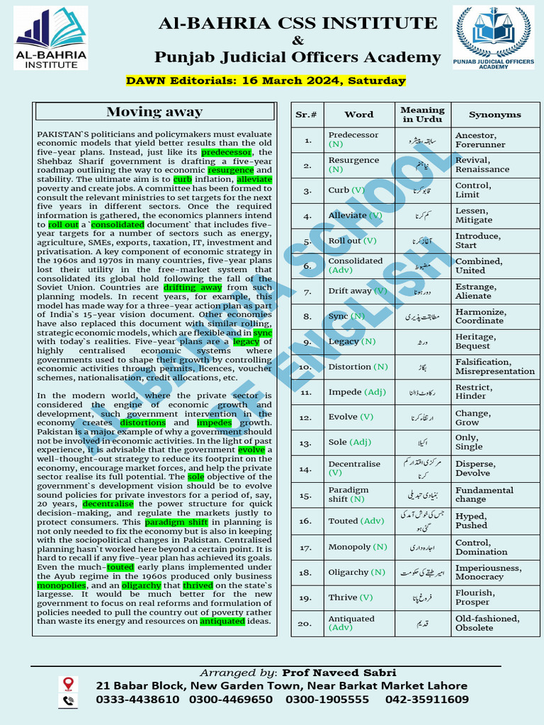 Dawn Editorials (16 March 2024) - for merge | PDF