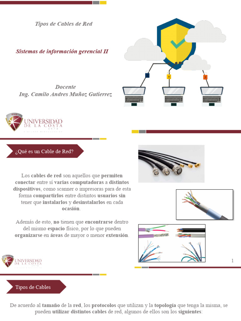 Tipos de Cables de Rede - SIG II | PDF | Cable coaxial | Red de ...