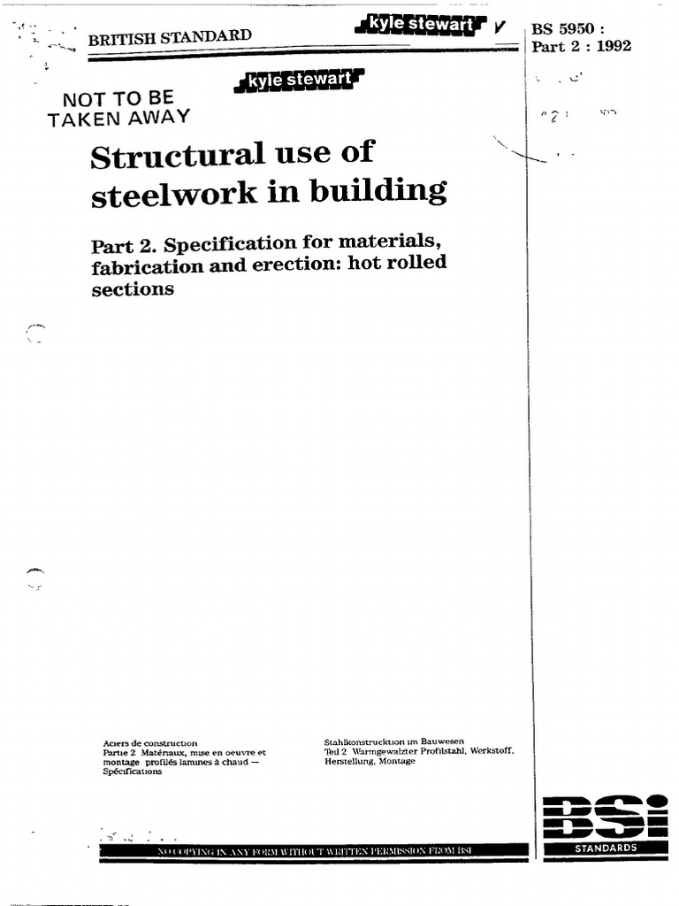 BS 5950part2 | PDF