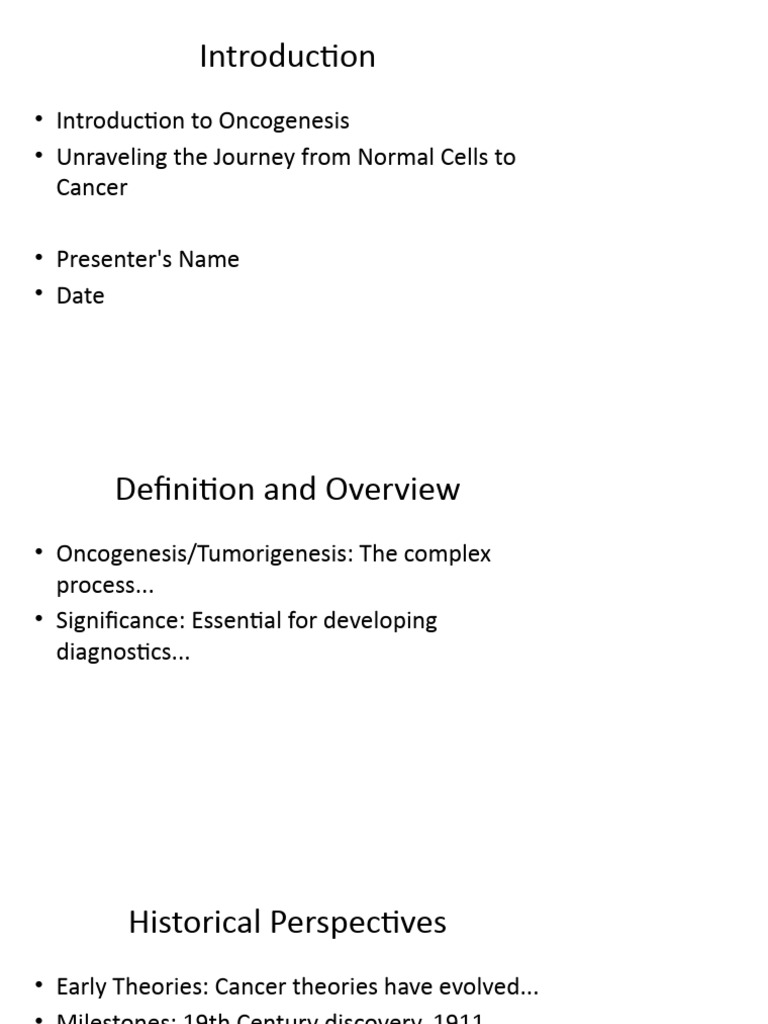 Understanding Oncogenesis and Cancer | PDF