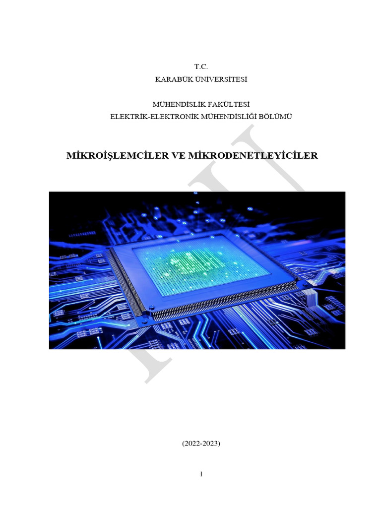 2024-02-12-Mikroişlemciler I Ders Notları | PDF
