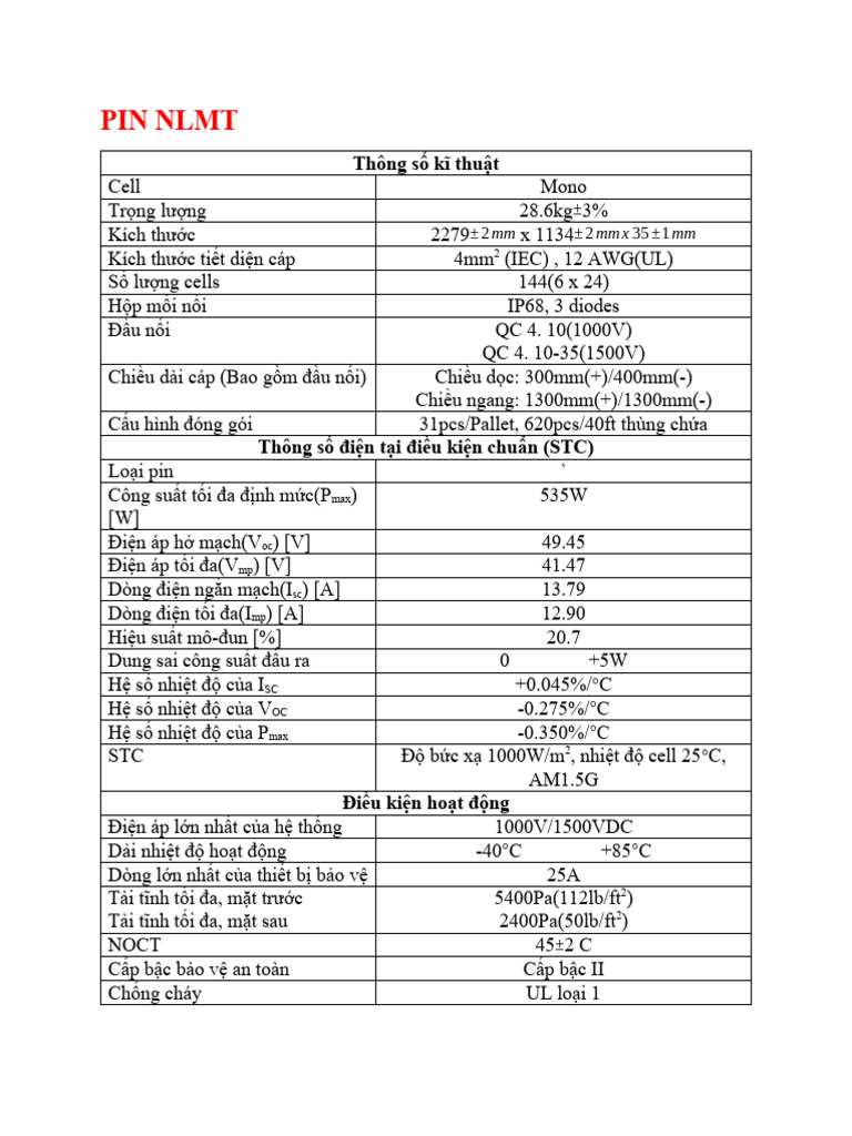 Datasheet PIN NLMT | PDF
