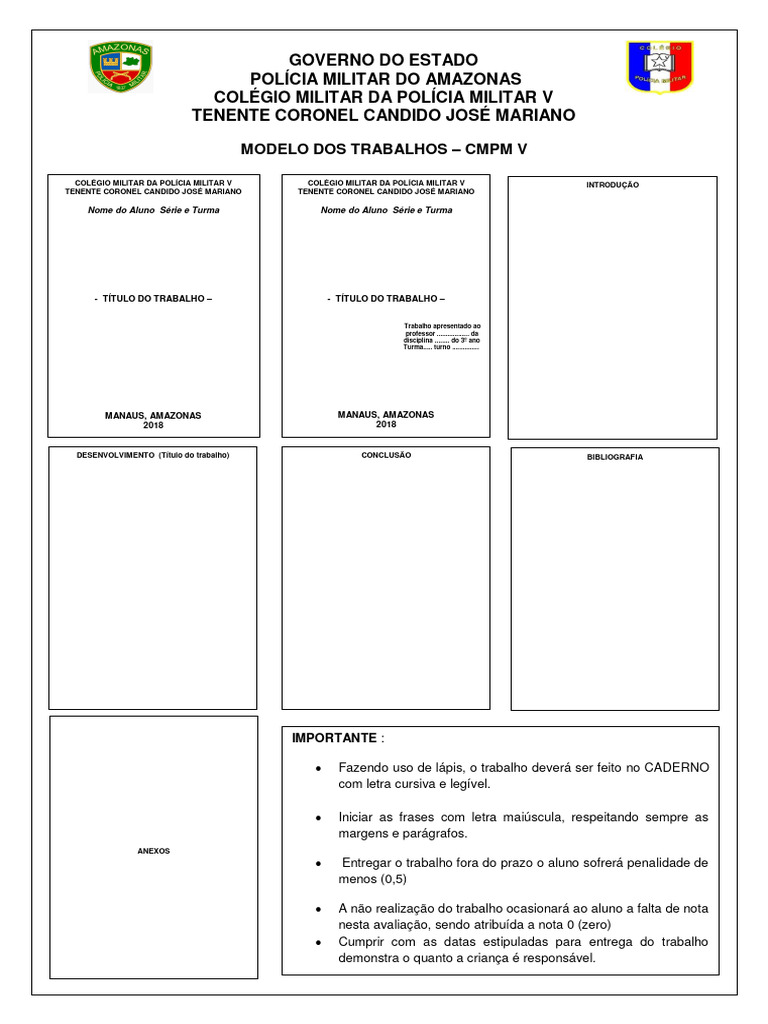Modelo de Trabalho-1 PDF | PDF