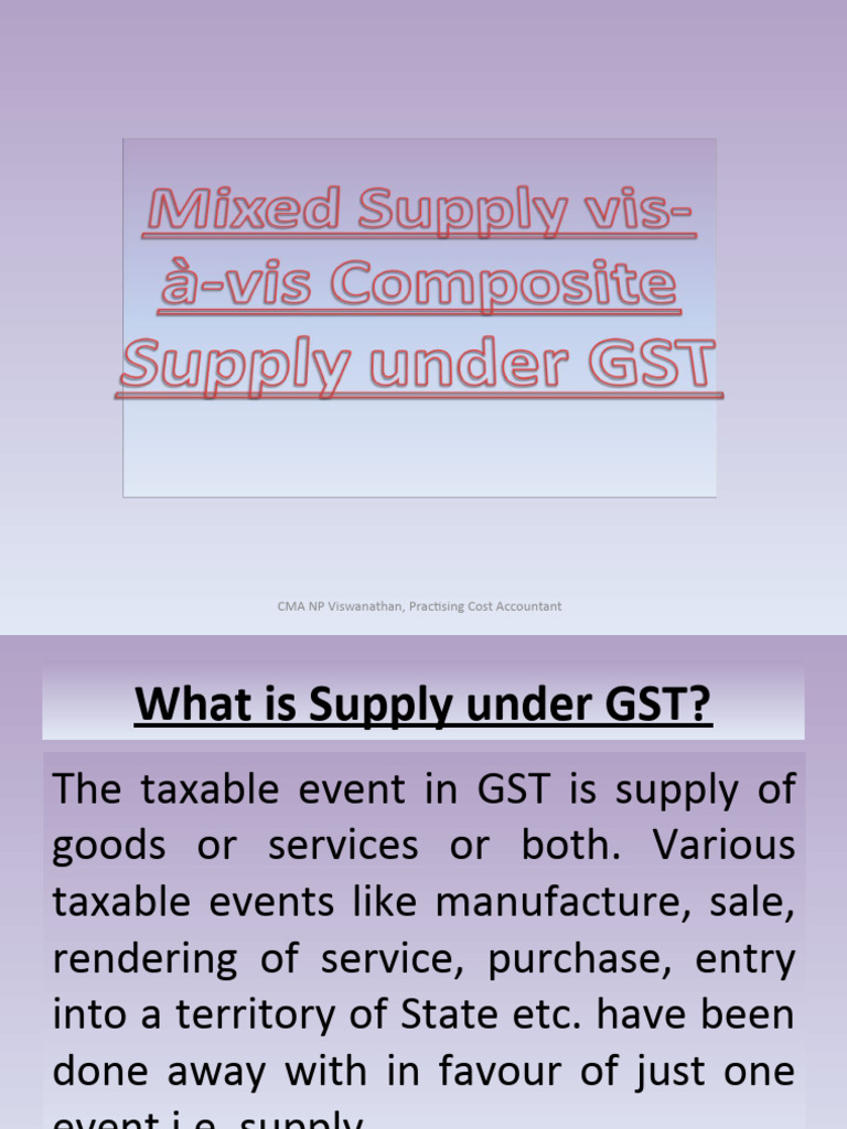 Composit & Mixed Supply | PDF | Taxes | Accountant