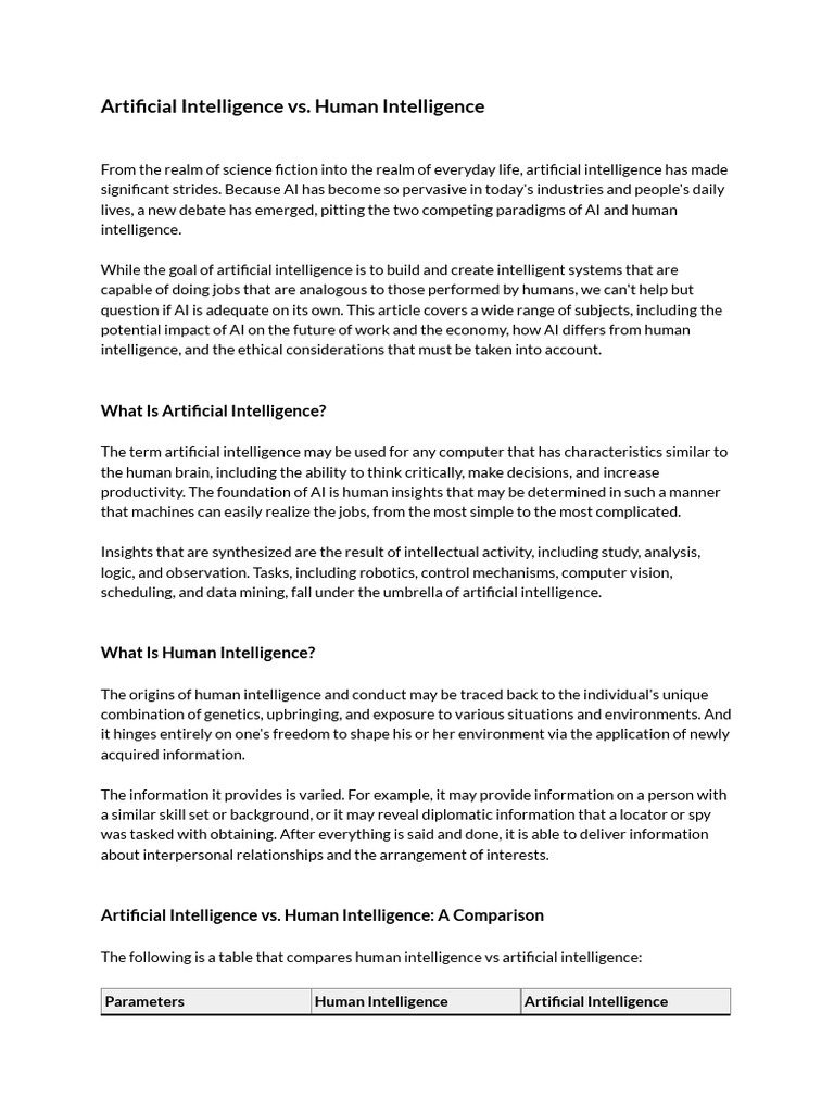 Artificial Intelligence | PDF | Intelligence (AI) & Semantics | Artificial Intelligence