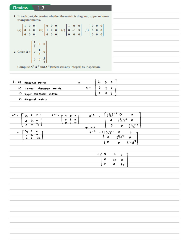 Lesson Linear Review 1.7 | PDF