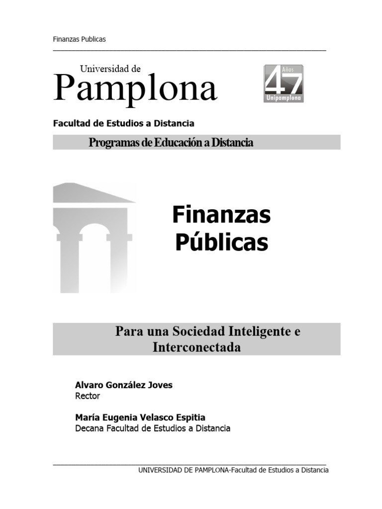 Finanzas Publicas | PDF | Presupuesto | Impuestos
