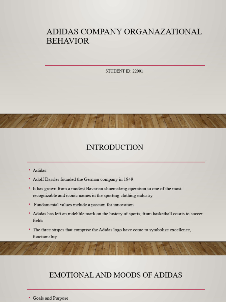 Adidas Organizational Behavior Insights | PDF | Emotions | Adidas