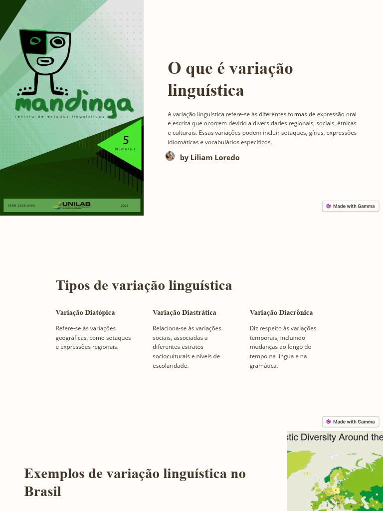 O Que e Variacao Linguistica | PDF | Linguística | Educação em Artes ...